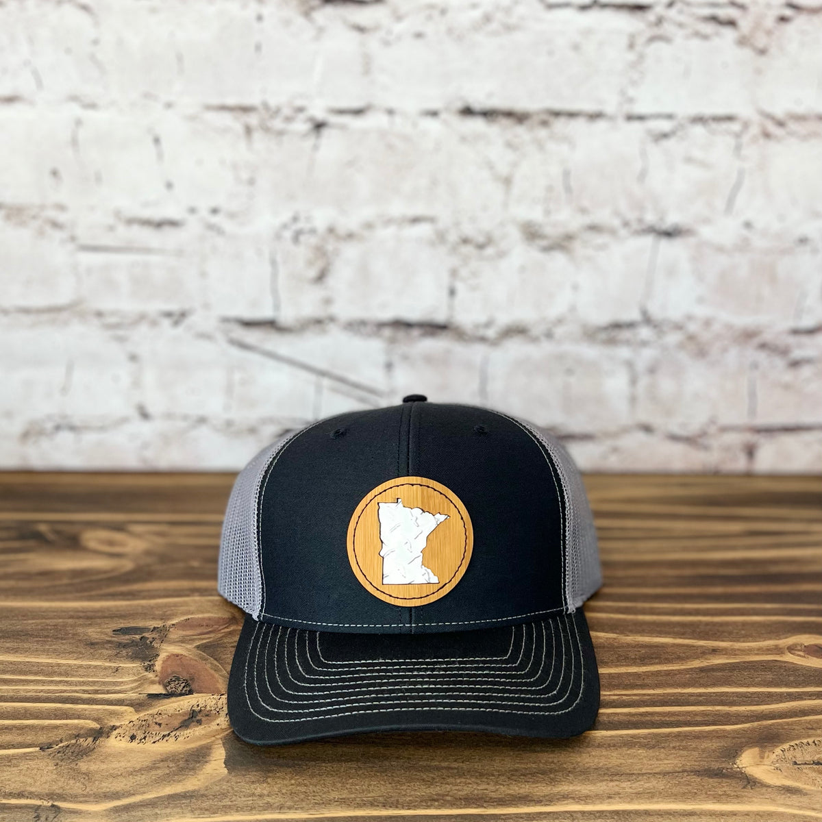 MN Can Patch Trucker - Black/Charcoal – SotaCans LLC